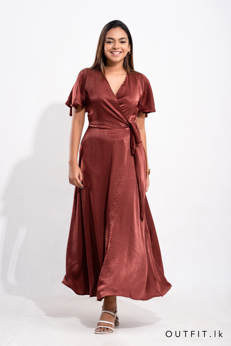 Cross Over Maxi Dress – OUTFIT