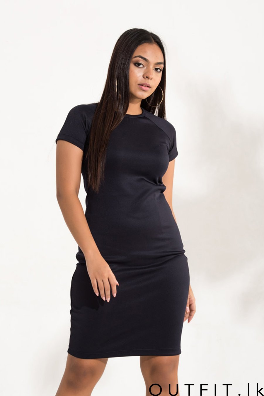 Round Neck Scuba Bodycon Dress – OUTFIT